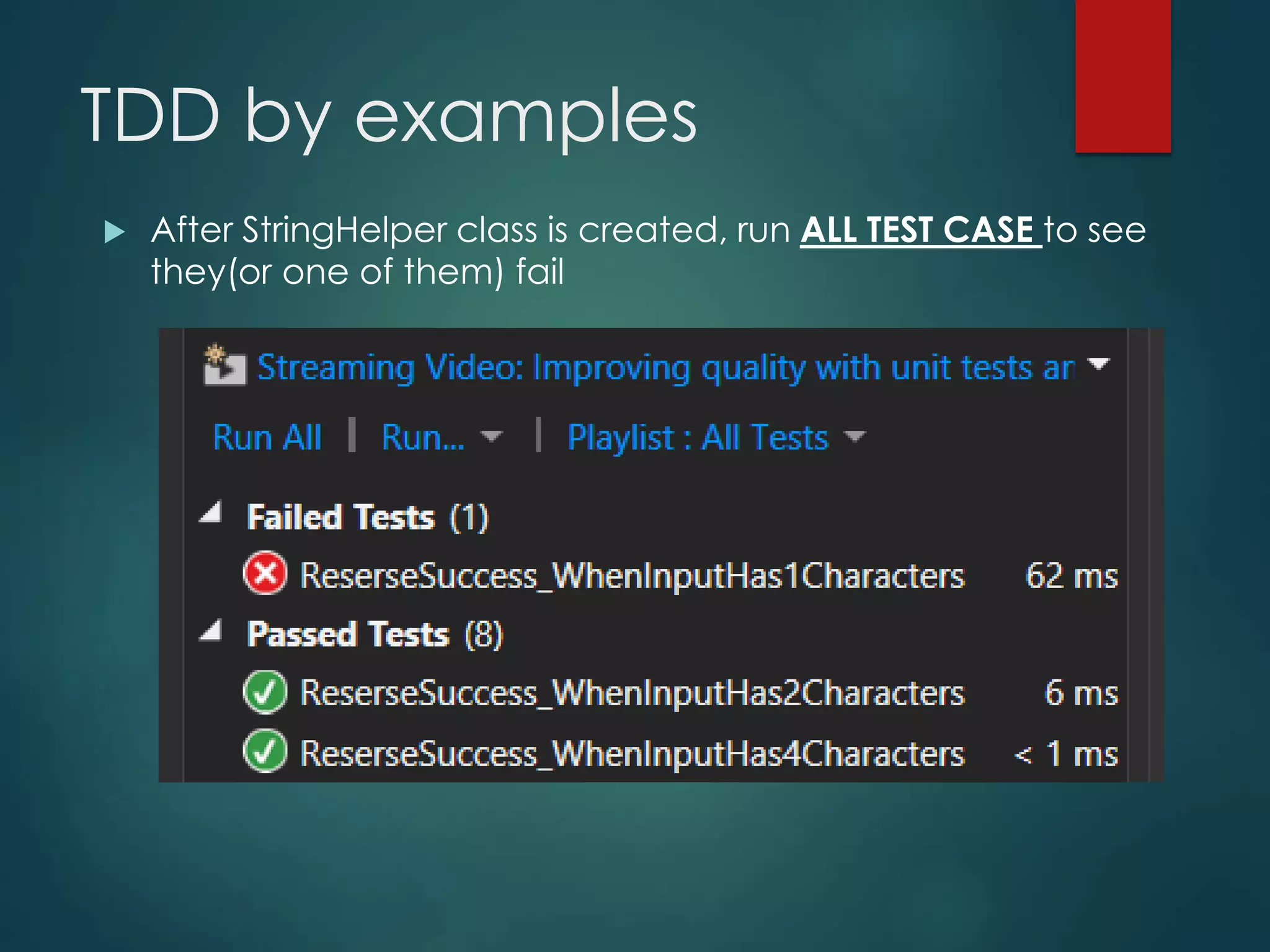 TDD - Test Driven Development | PPTX