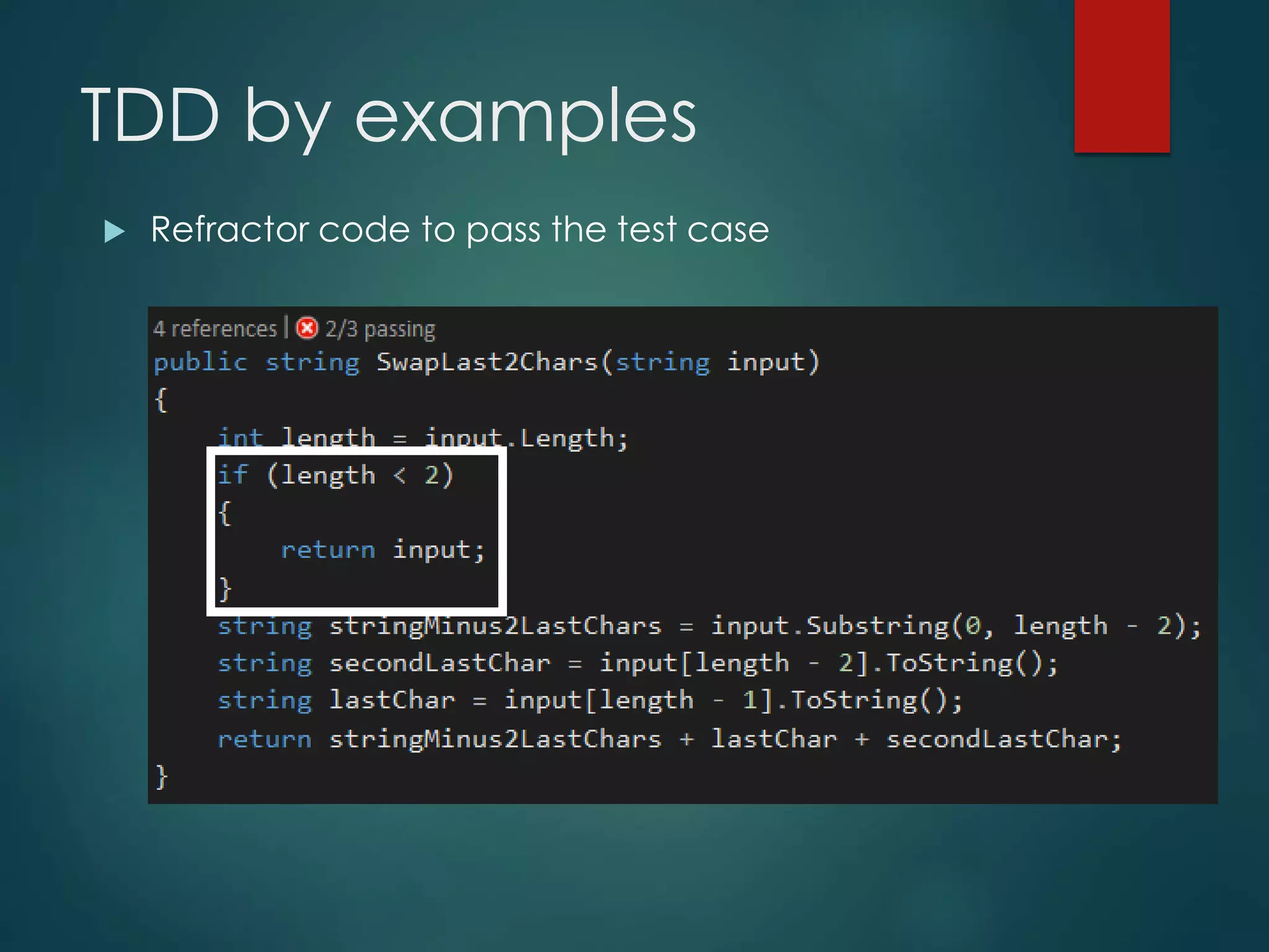 TDD - Test Driven Development | PPTX
