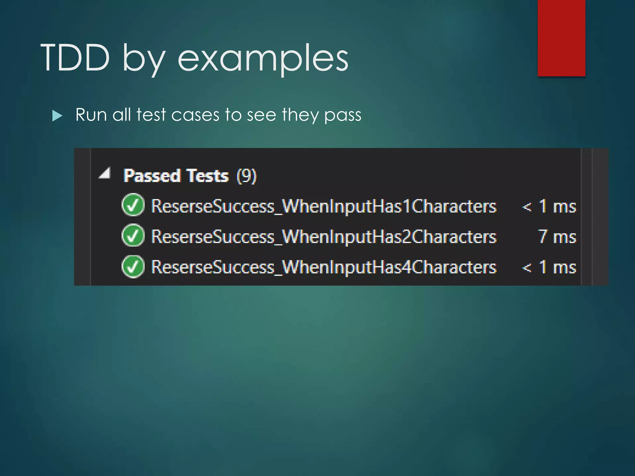 TDD - Test Driven Development | PPTX