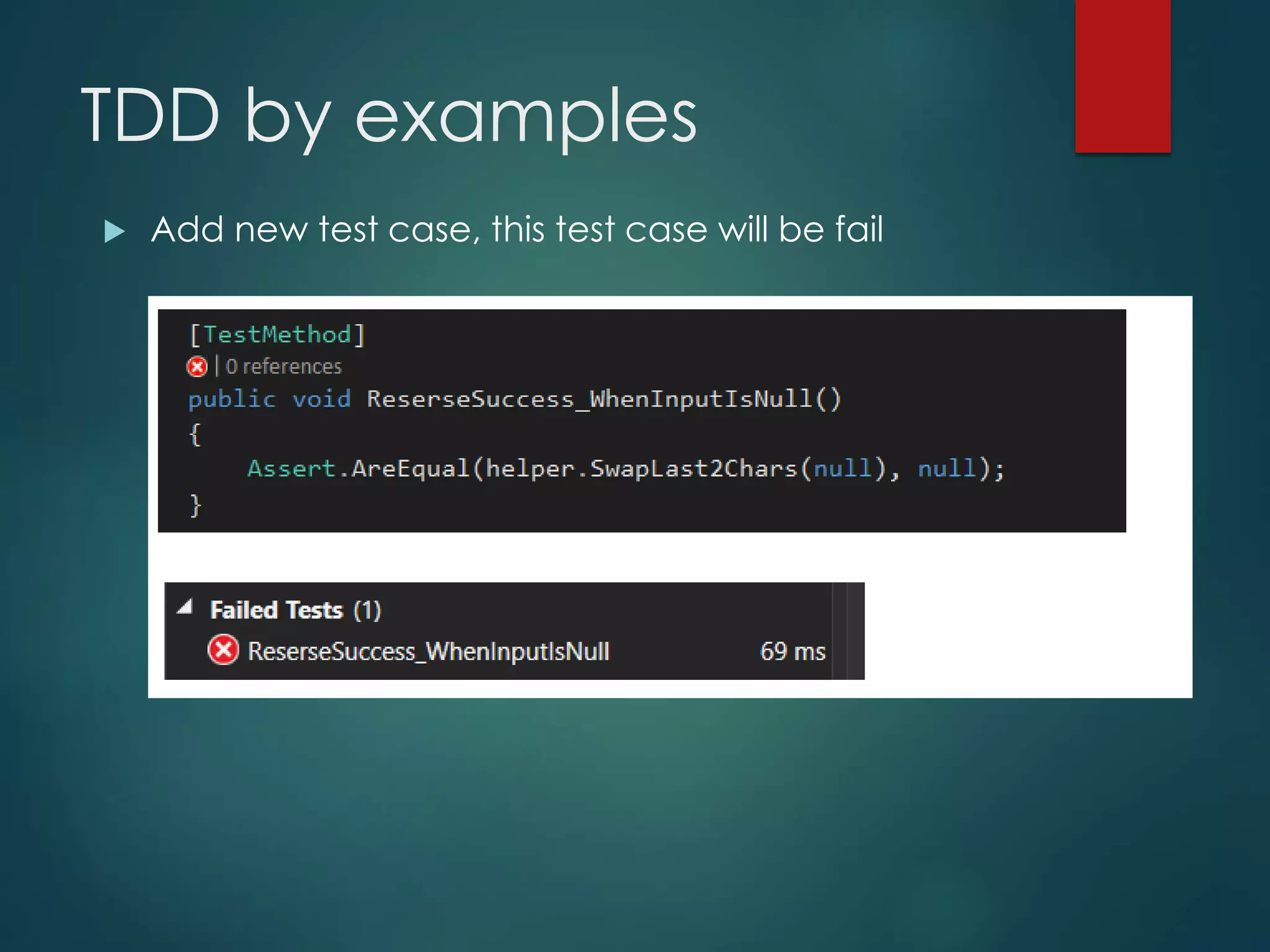 TDD - Test Driven Development | PPTX