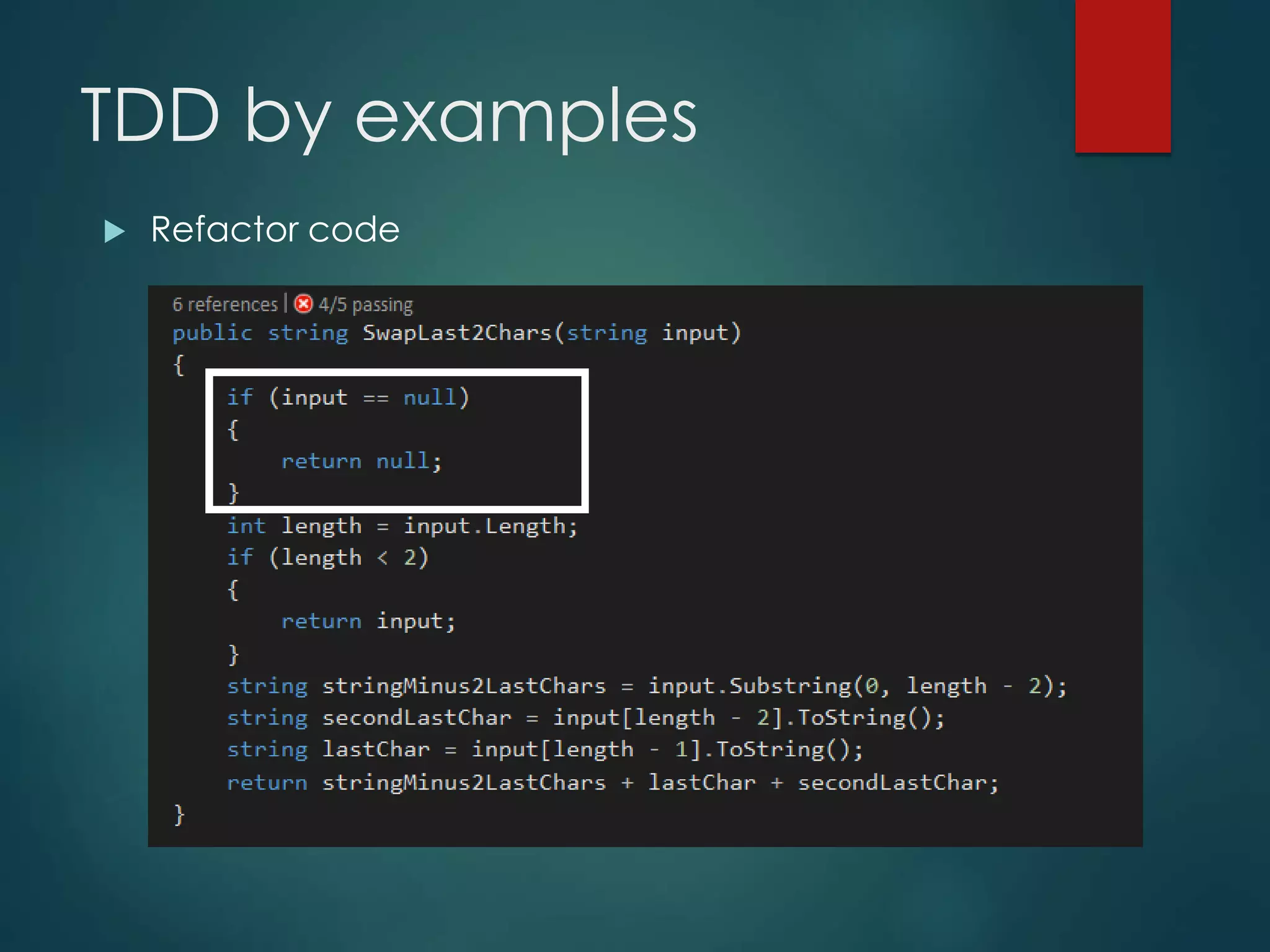 TDD - Test Driven Development | PPTX