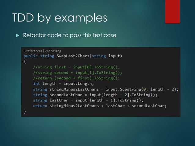 TDD - Test Driven Development | PPTX