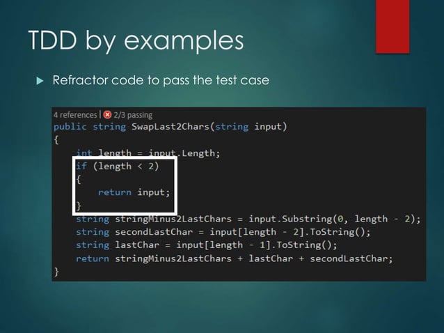 TDD - Test Driven Development | PPTX
