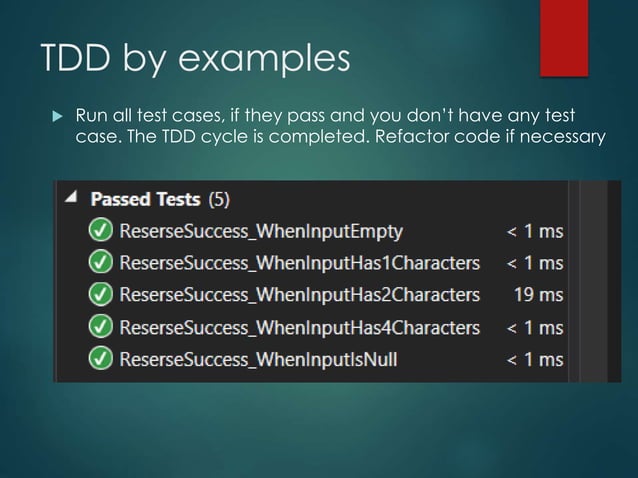 TDD - Test Driven Development | PPTX
