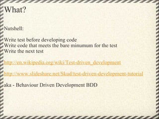 Test driven development_for_php | PPT