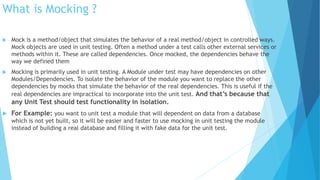Test driven development(tdd) | PPTX