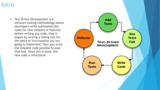 Test driven development(tdd) | PPTX