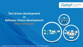 Test driven development vs Behavior driven development | PDF