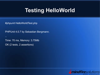 Test Driven Development with PHPUnit | PPT