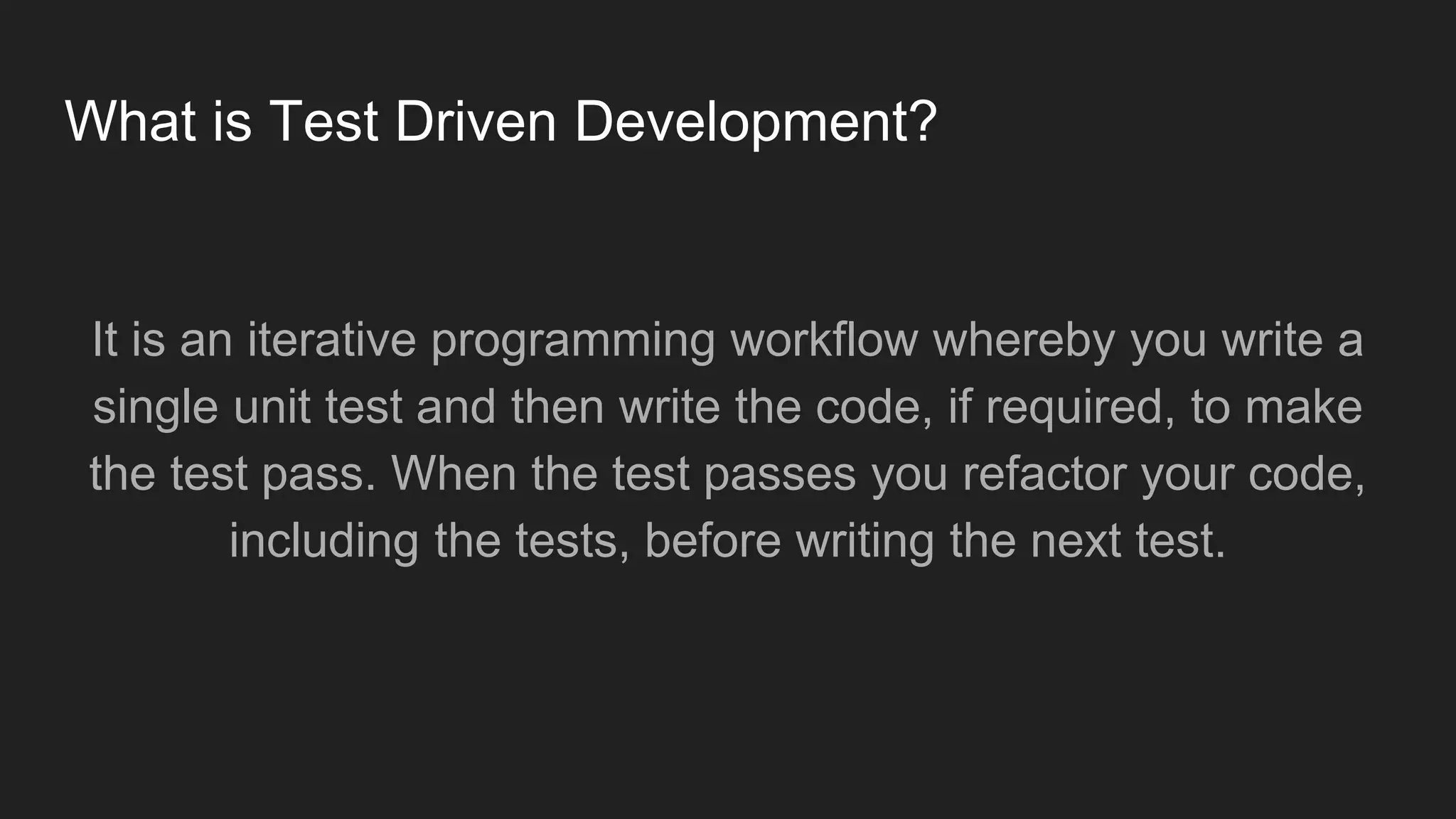 Test Driven Development With React Ppt 