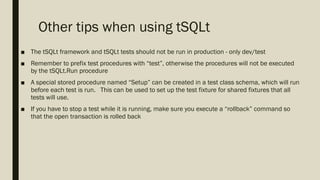 Test Driven Development with Sql Server | PDF