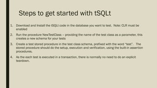 Test Driven Development with Sql Server | PDF