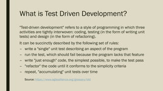 Test Driven Development with Sql Server | PPT