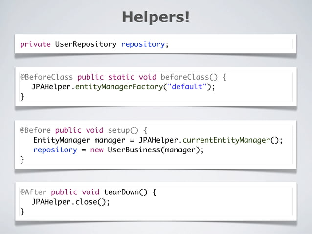 Teste de Integração com DbUnit e jIntegrity | PPT