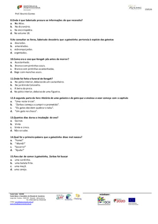 Teste1lleitura hisóriadagaivota | DOCX