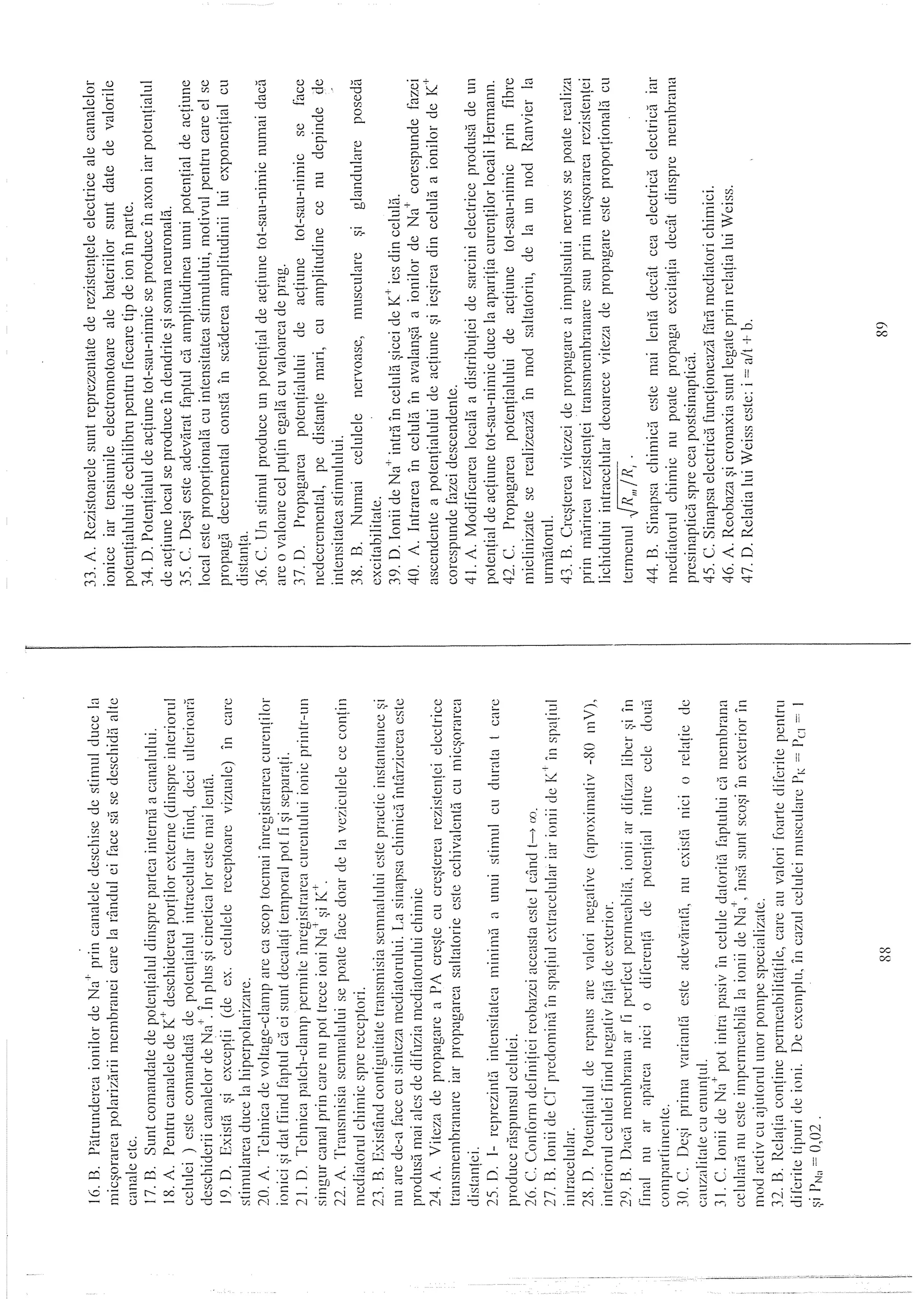 Teste biofizica UMF Carol Davila | PDF