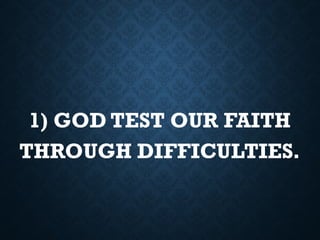 Tested-faith-outline - SERMON for sunday service church | PPTX