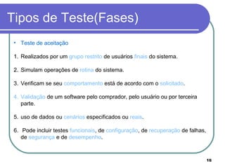 Teste de software | PPT