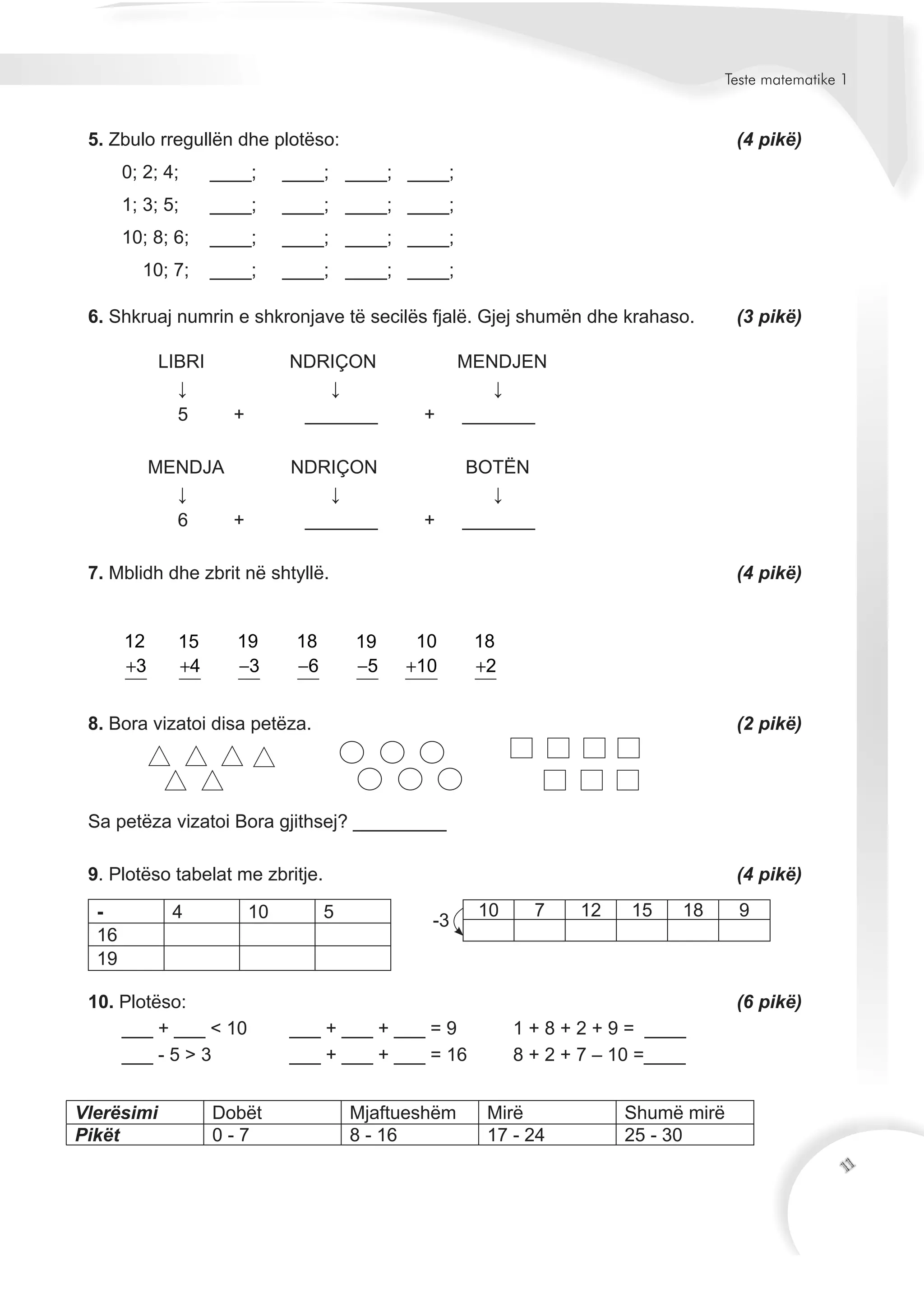 Teste matematika 1 | PDF