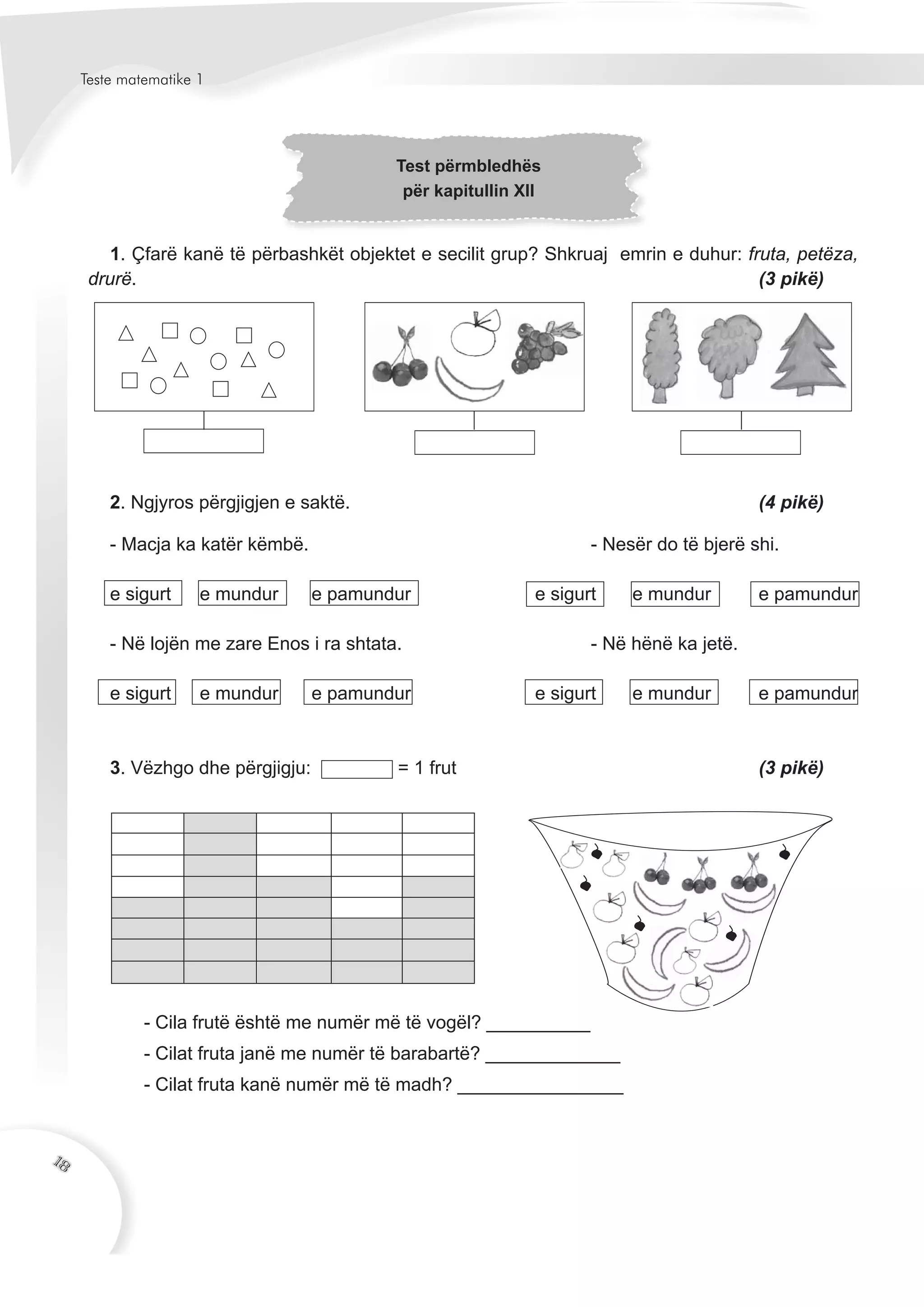 Teste matematika 1 | PDF