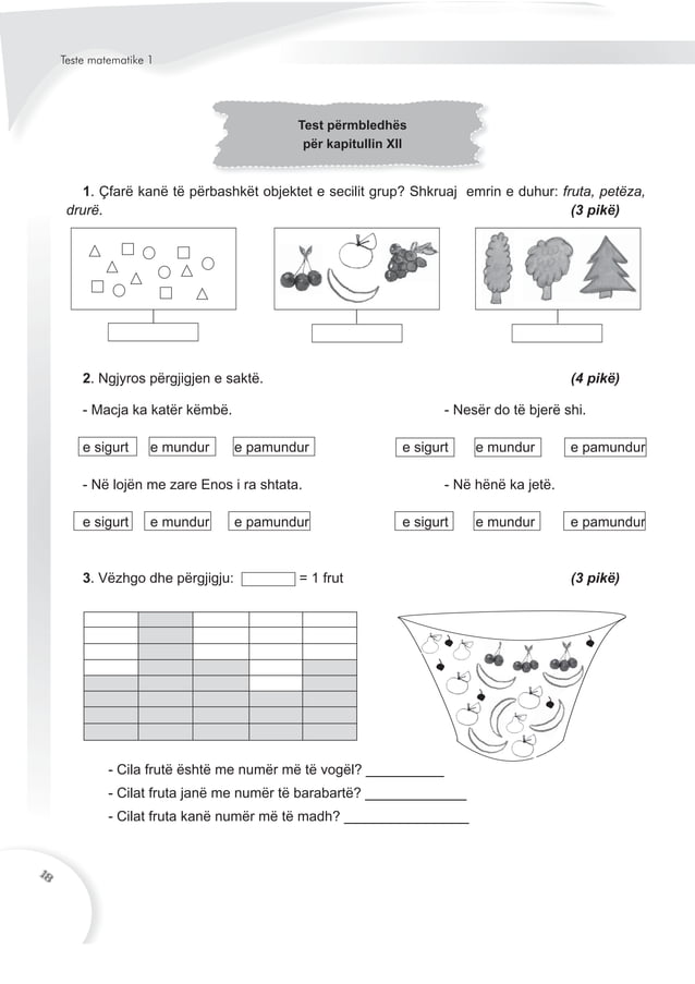 Teste matematika 1 | PDF
