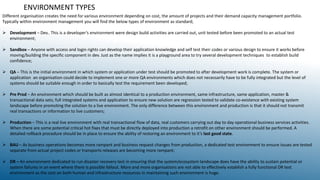 What are the common Test Environment today | PPTX