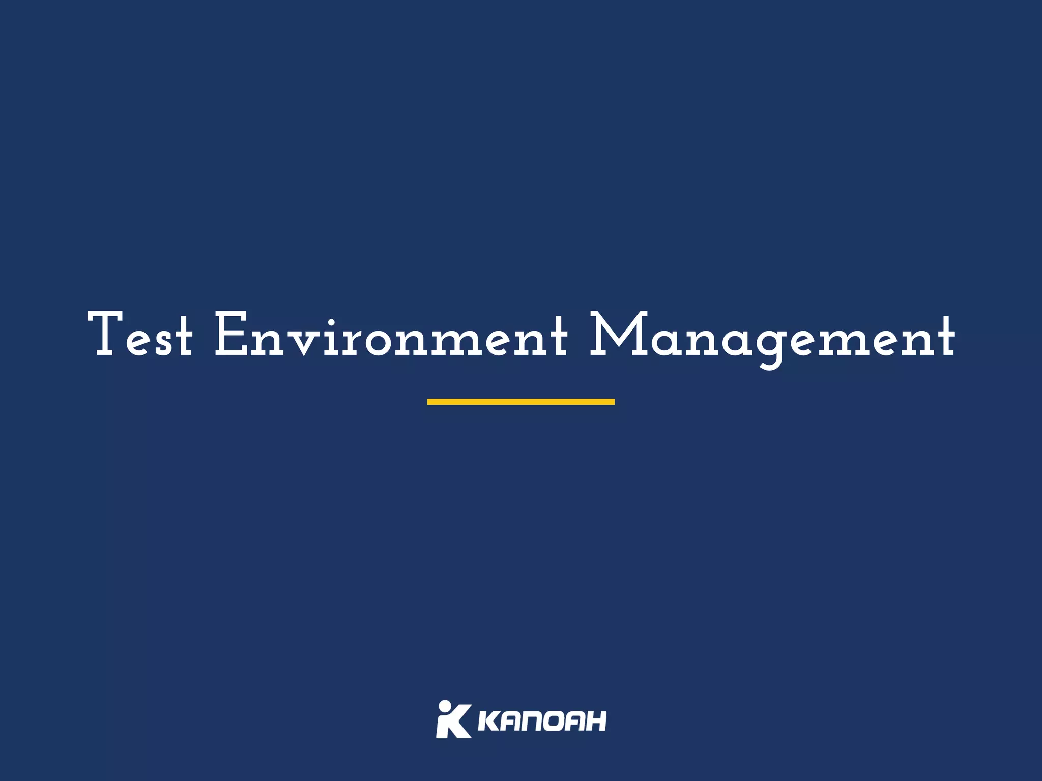 Test Environment Management | PDF