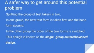 Test equating using irt. final | PPTX