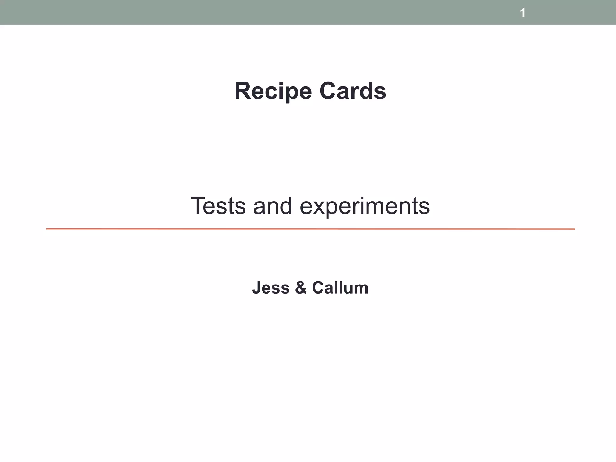 Tester cards evidence template | PPTX