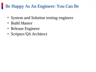 Tester career path | PPT