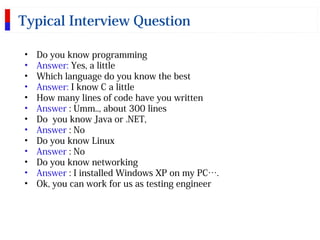 Tester career path | PPT