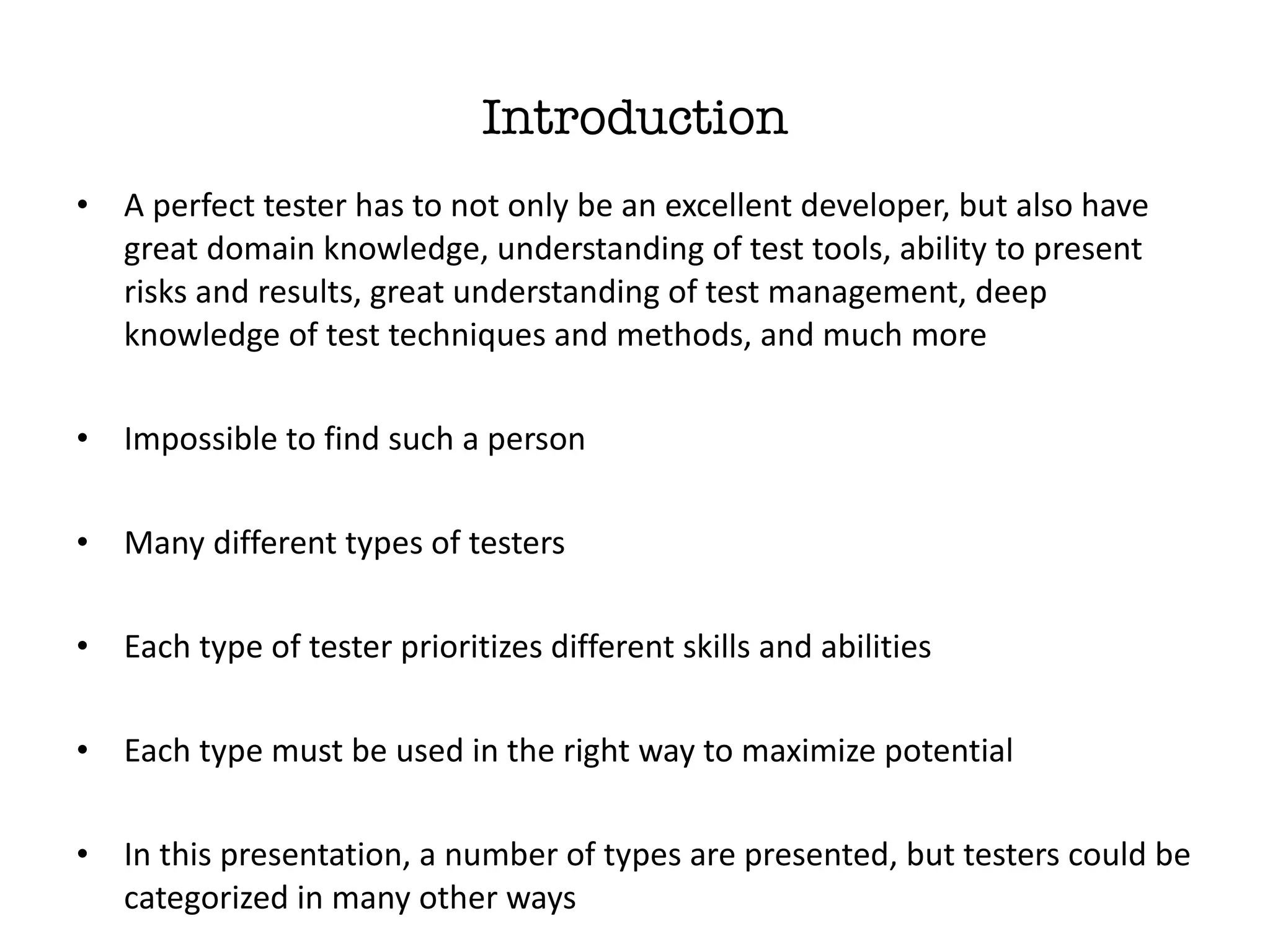 Tester personas | PPT