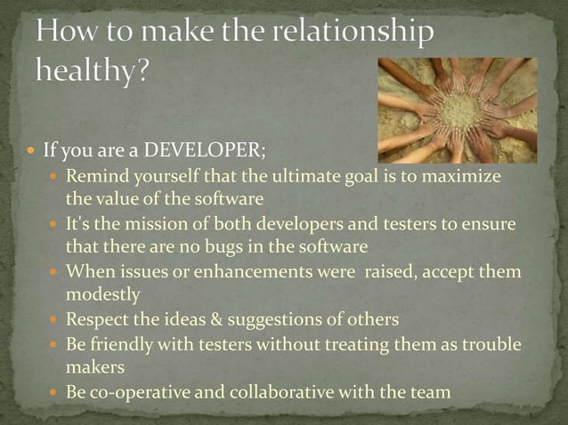 Tester vs. Developer | PPTX | Technology & Computing