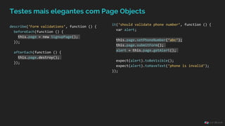 Testes unitários de JS com Jasmine e Karma | PPTX