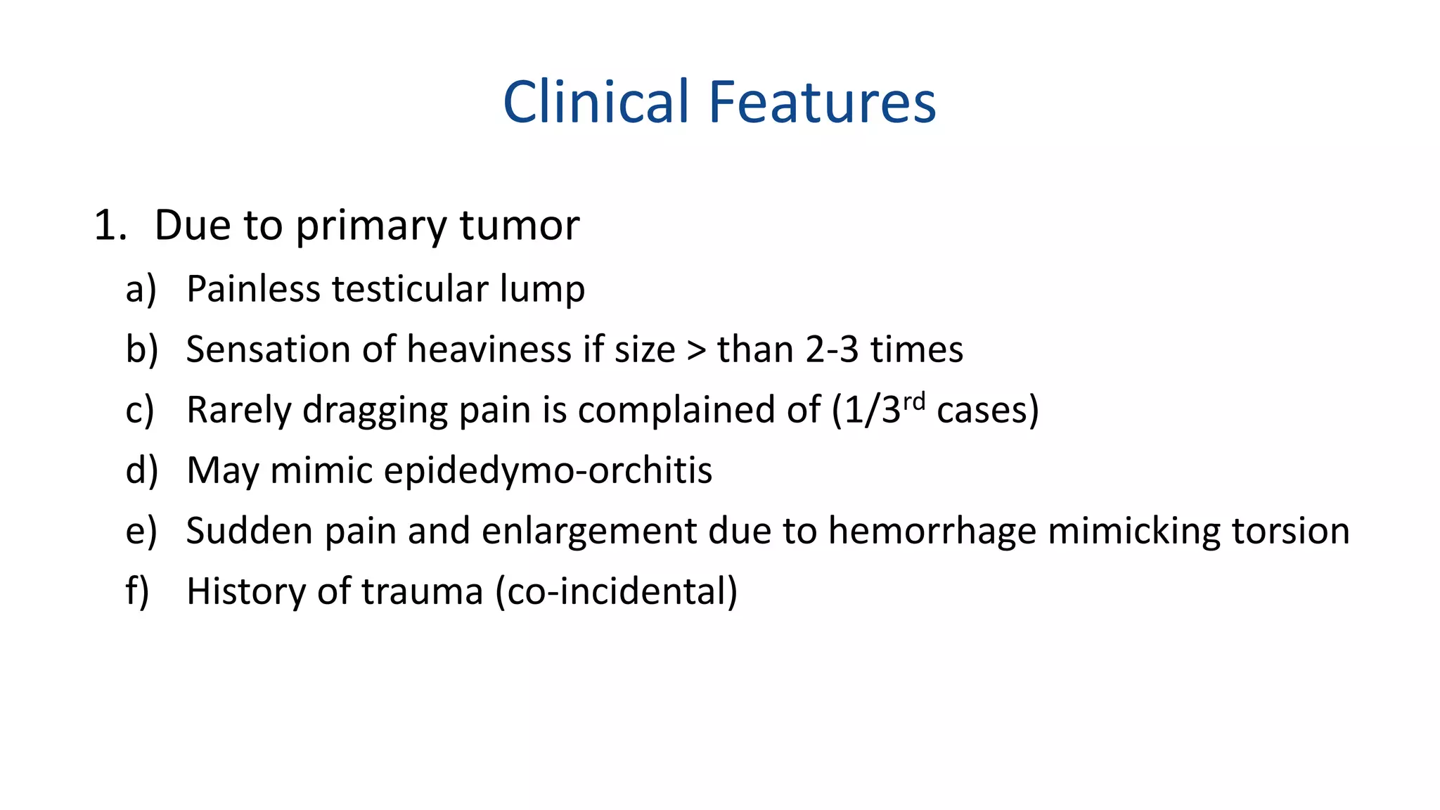 TESTICULAR CANCERS | PPTX