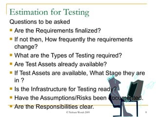 Test Estimation Techniques | PPT