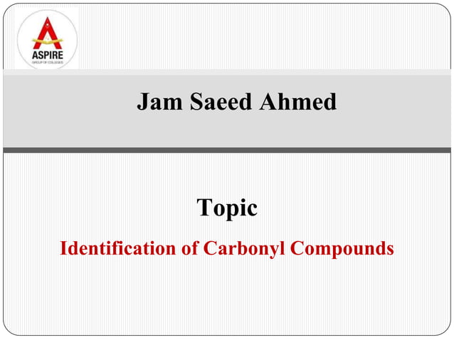 Test for aldehydes.pptx | Chemistry | Science
