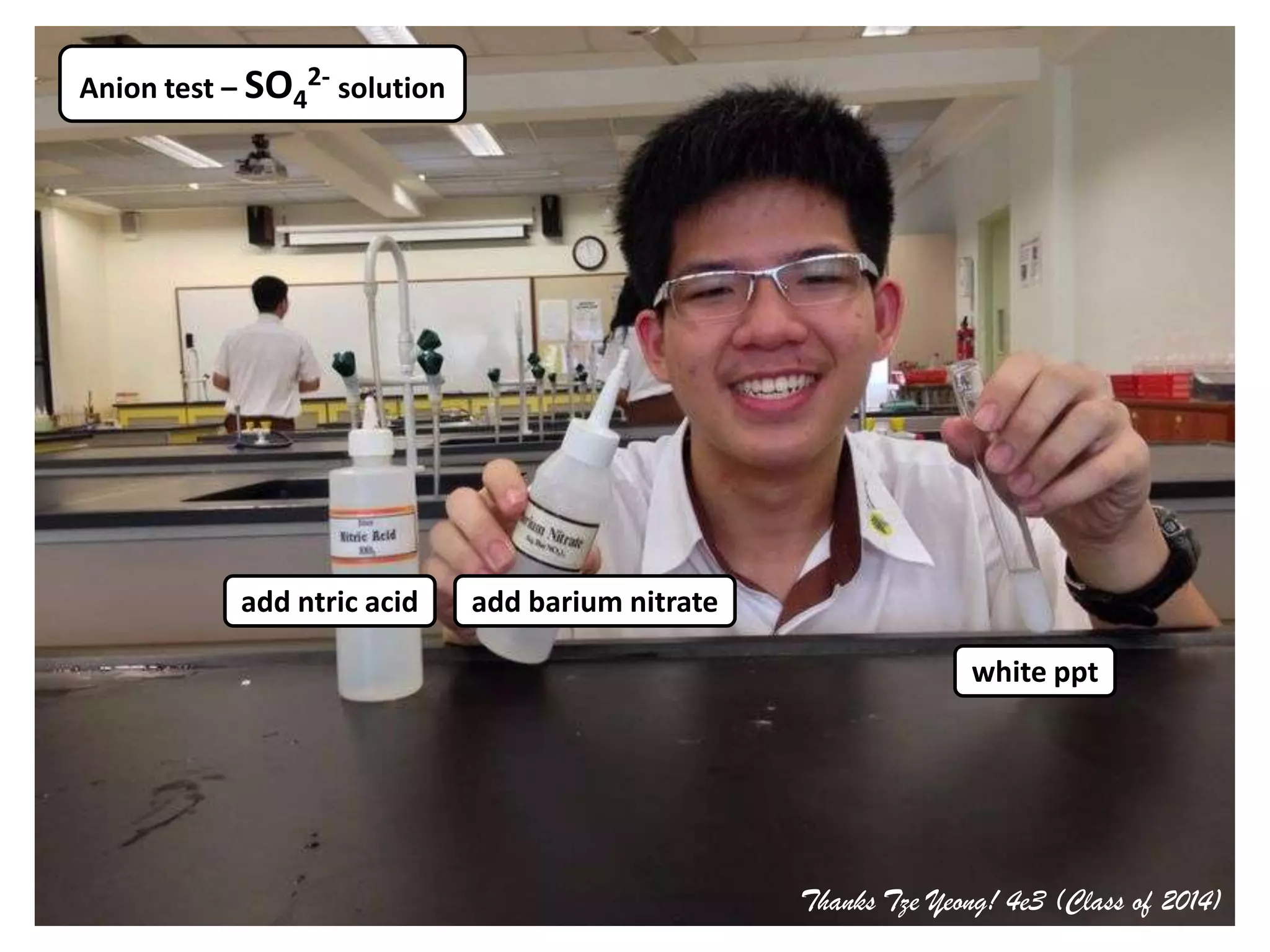 Test for Anions (QA) | PPTX