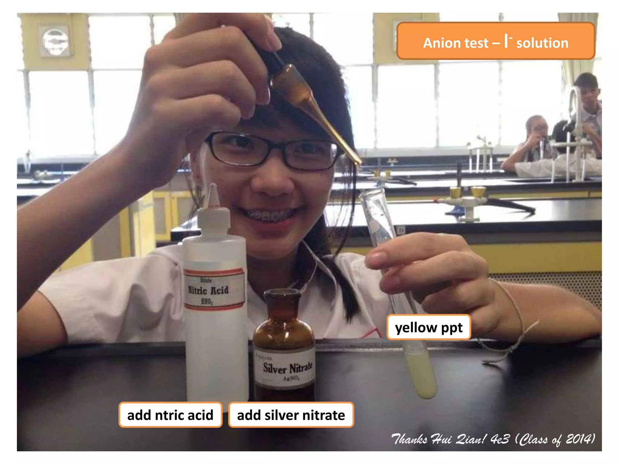 Test for Anions (QA) | PPTX