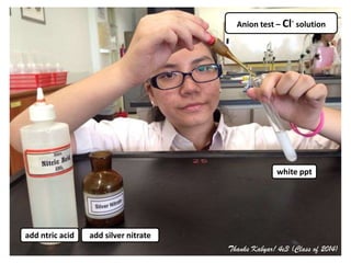 Test for Anions (QA) | PPTX