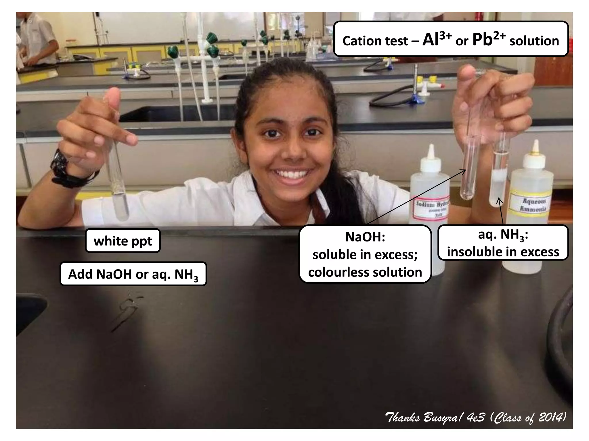 Test for Cations (QA) | PPTX