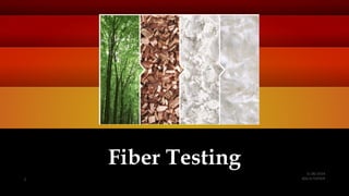 Test for Textile Fibers Dr.Ash