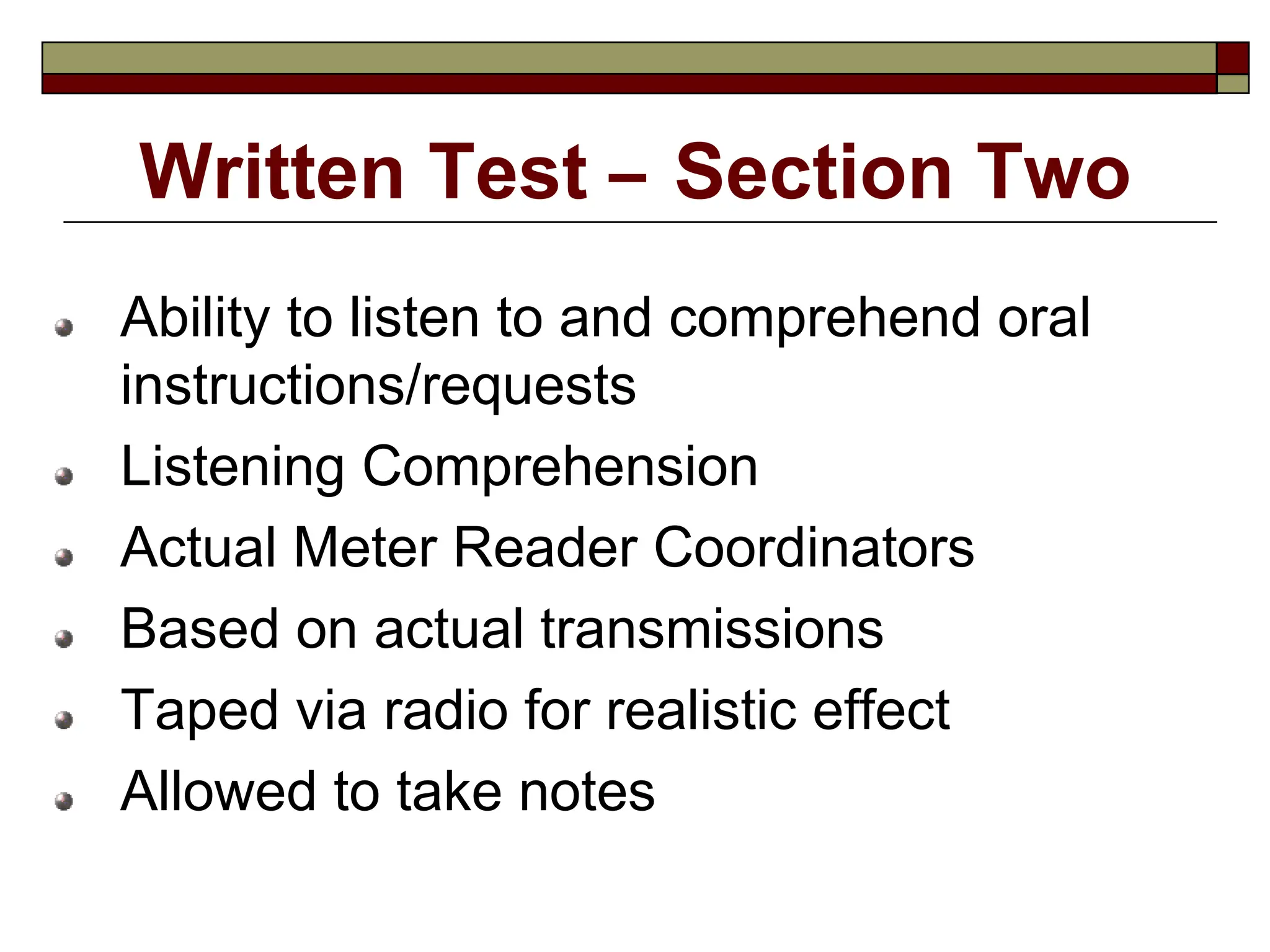 test for Meter Reader analysis and evaluation | PDF