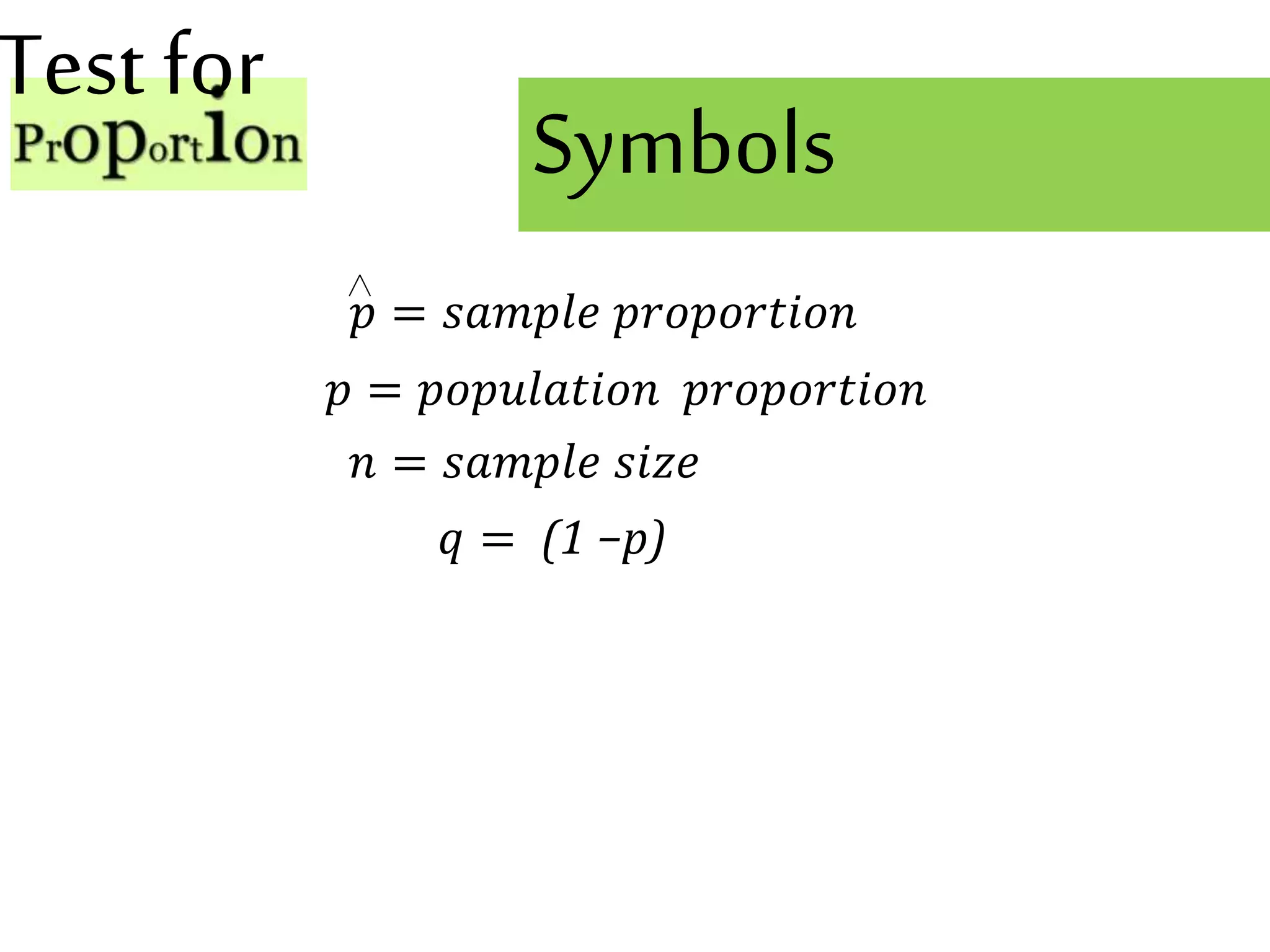 Test for proportion | PPTX