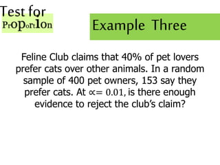 Test for proportion | PPTX
