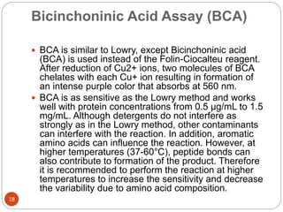 Test for protein quantification | PPTX