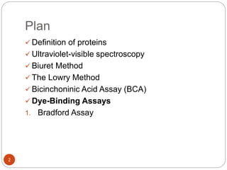 Test for protein quantification | PPTX