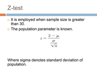 Test for Small and Large sample size (1).pptx