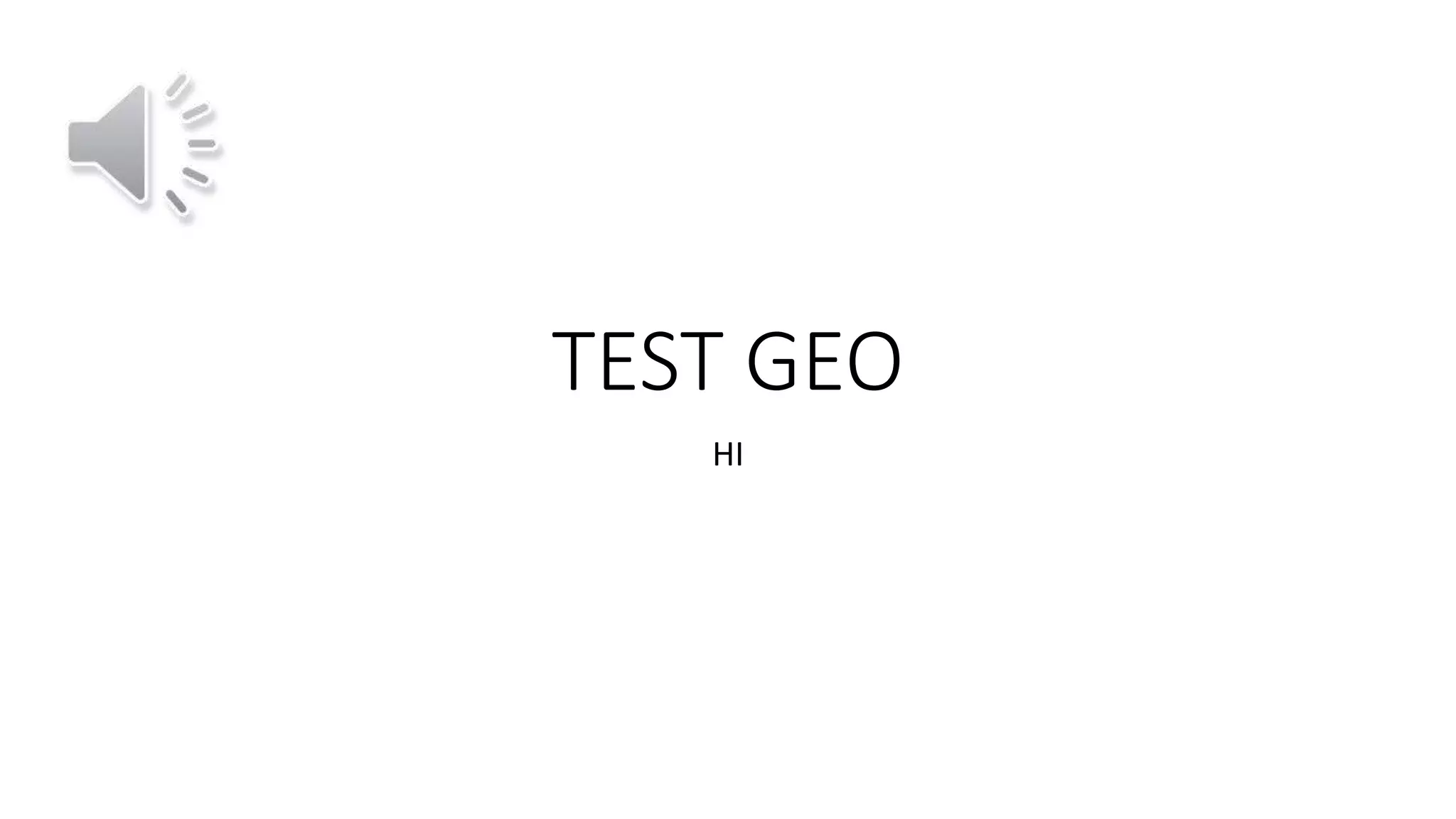 Test geo | PPTX
