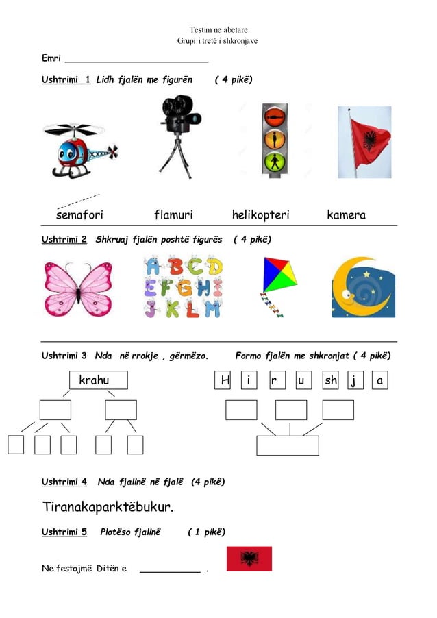Test ne abetare | DOCX